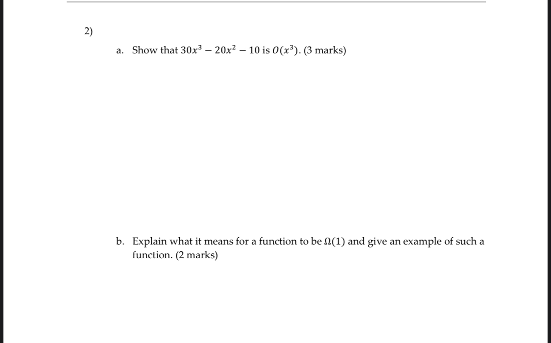 Solved Discrete Math Question - Analysis of Algorithm | Chegg.com