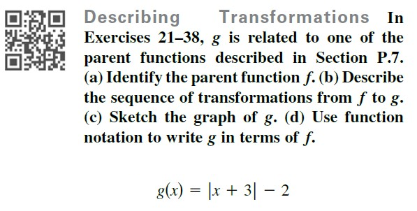Solved Describing Transformations InExercises 21-38, g ﻿is | Chegg.com