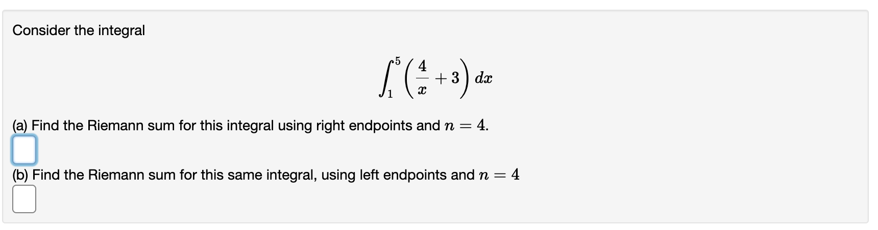 Solved Consider the integral ∫14(2x2+3x+4)dx (a) Find the | Chegg.com