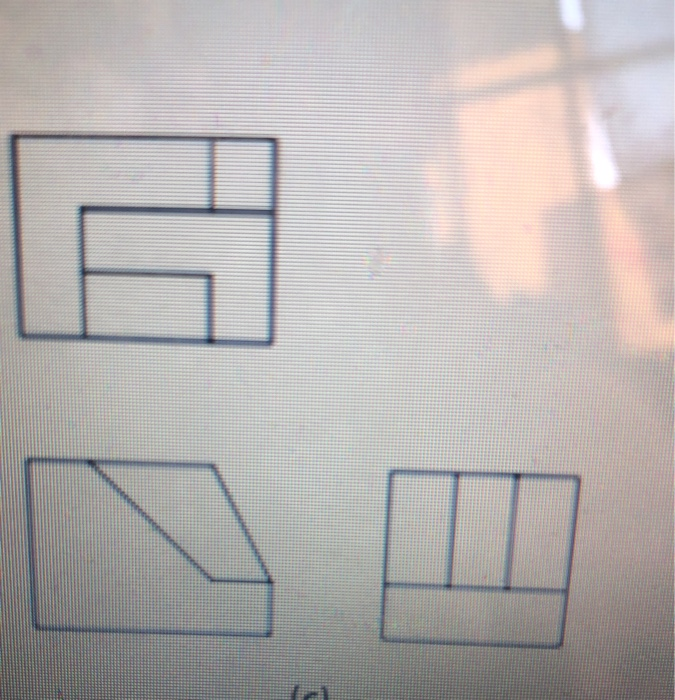 Solved draw the trimetric view of the given picture in solid | Chegg.com