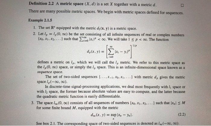 Solved My question as shown in the picture. Defining the | Chegg.com