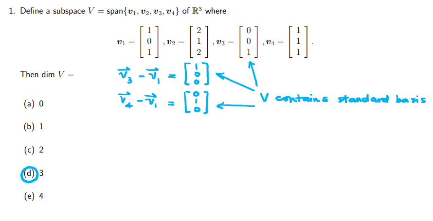 Solved ubspace V=span{v1,v2,v3,v4} of R3 where | Chegg.com