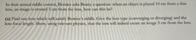 Solved In their annual riddle contest, Bemice asks Benny a | Chegg.com