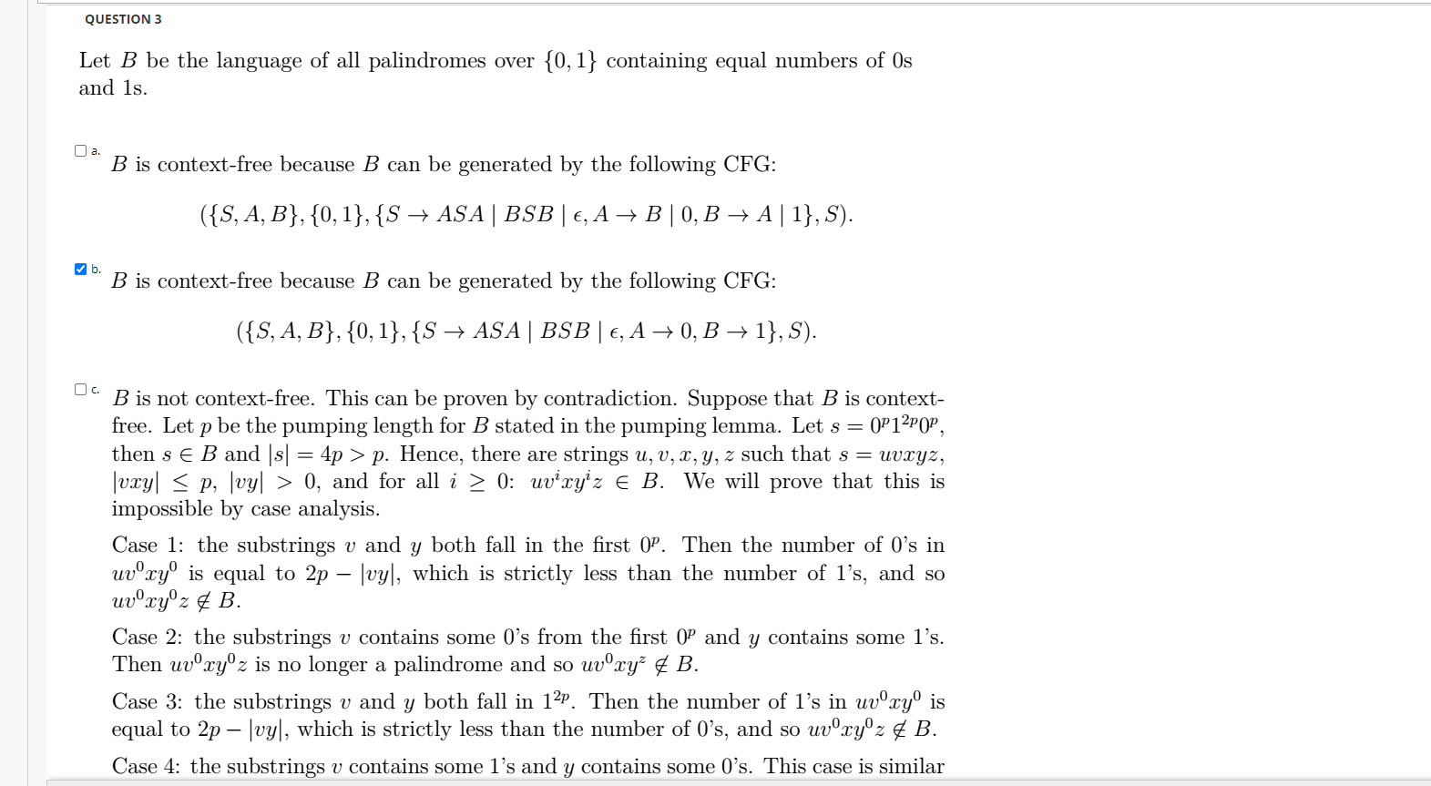 Solved QUESTION 1 25 F Given a PDA shown below, select all | Chegg.com