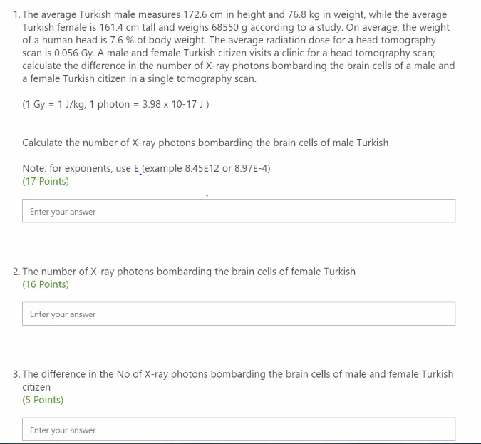 Solved 1. The average Turkish male measures 172.6 cm in | Chegg.com