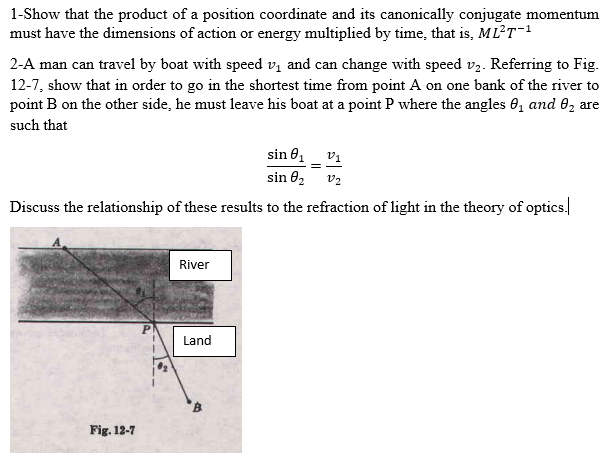 Solved 1-Show that the product of a position coordinate and | Chegg.com