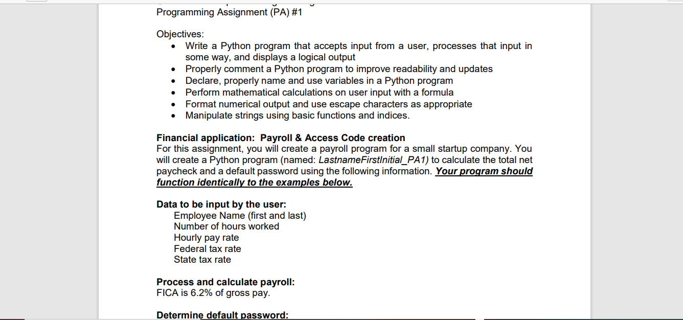 Solved Problem 1. Data Validation PA #1. (In Python) Correct | Chegg.com