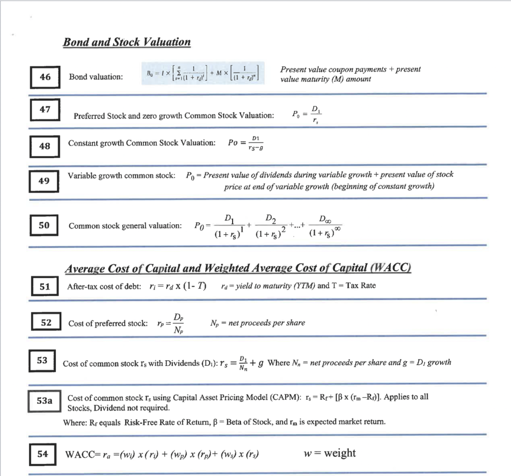 Solved Which equation from the picture below should be used | Chegg.com