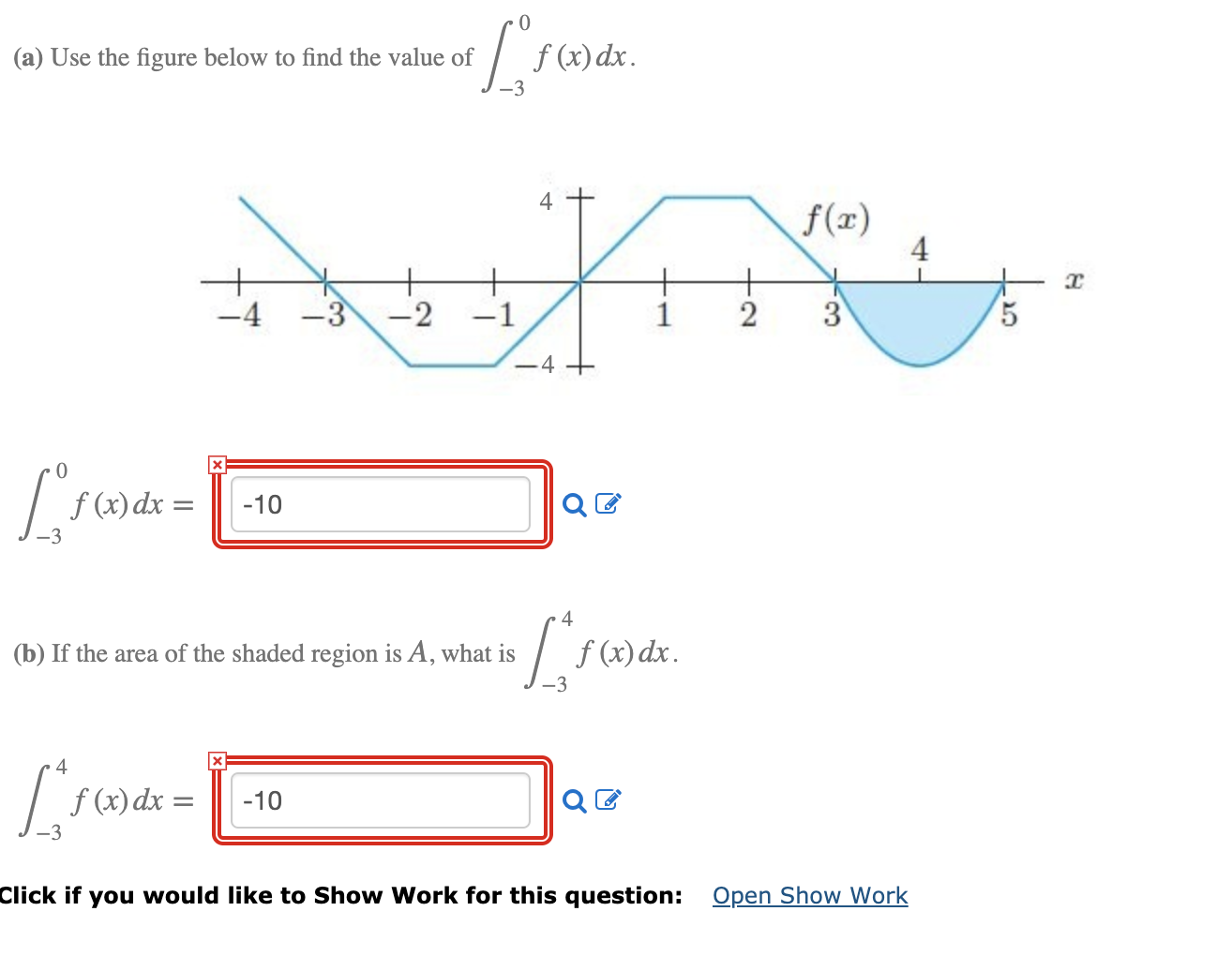Solved (a) Use the figure below to find the value of f (x) | Chegg.com