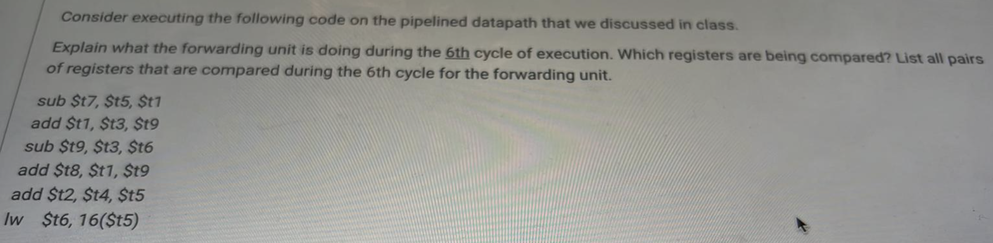 Solved Consider executing the following code on the | Chegg.com