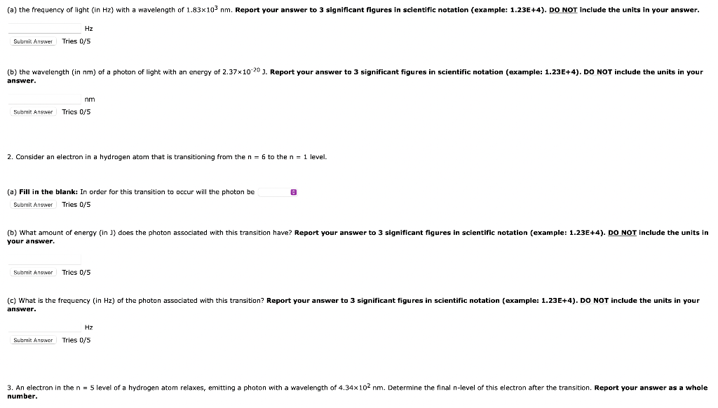 Solved Tries 0/5 answer. nm Tries 0/5 2. Consider an | Chegg.com