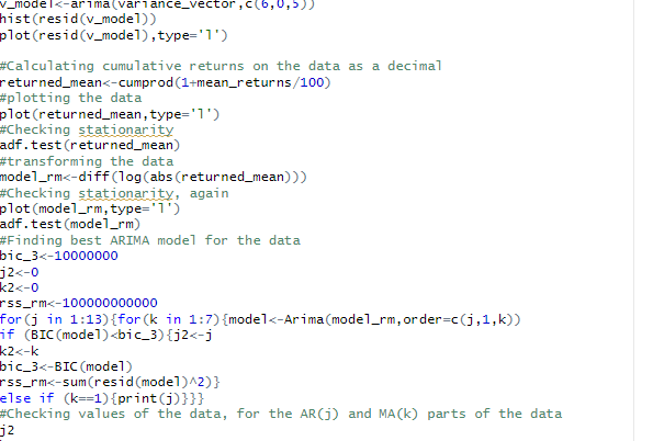 When fitting an ARIMA model using R, how do I get | Chegg.com