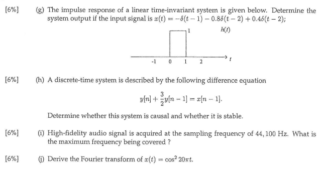 Solved (6%) (a) Compute the DC value of the following | Chegg.com