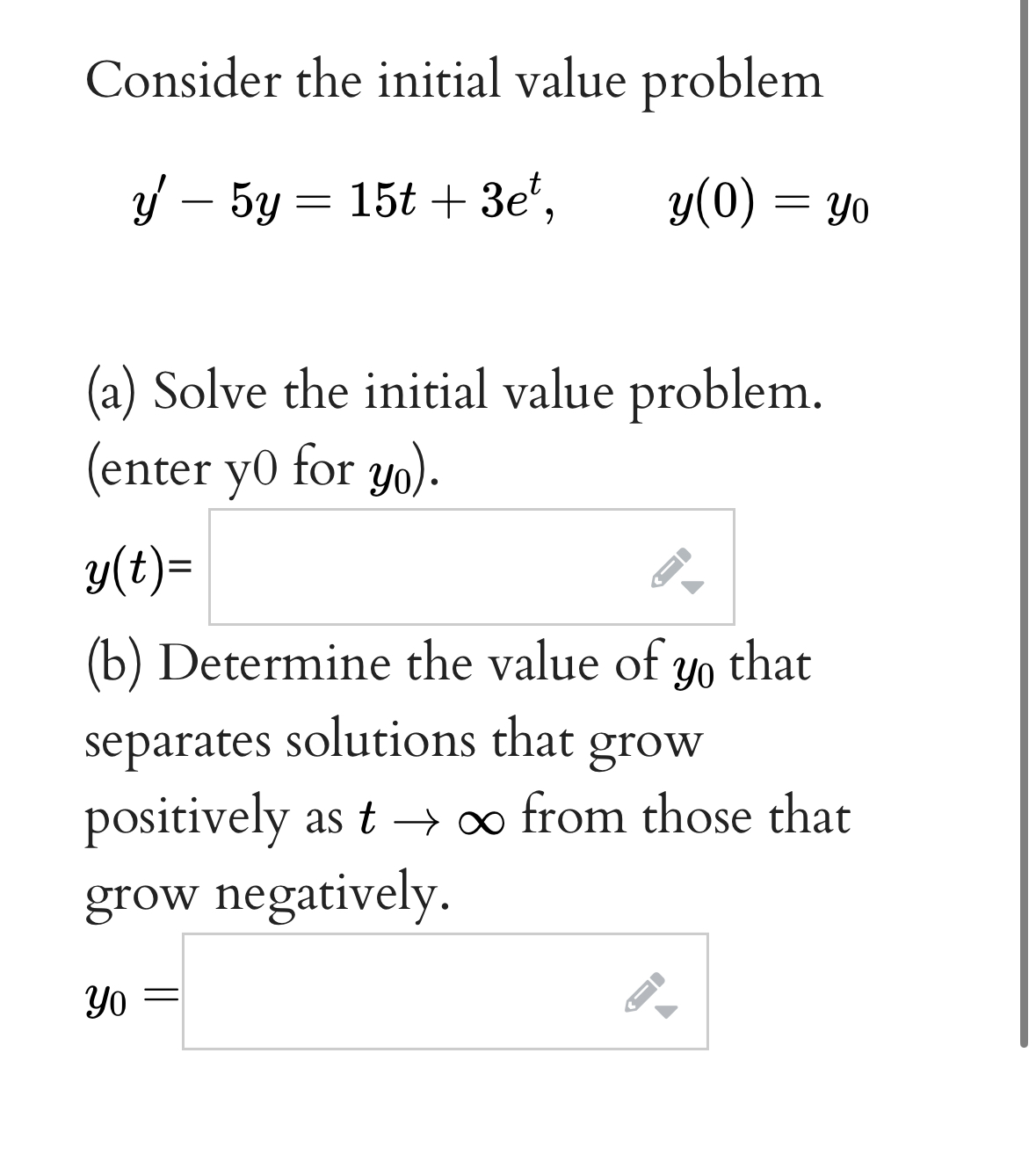 Solved Consider the initial value | Chegg.com