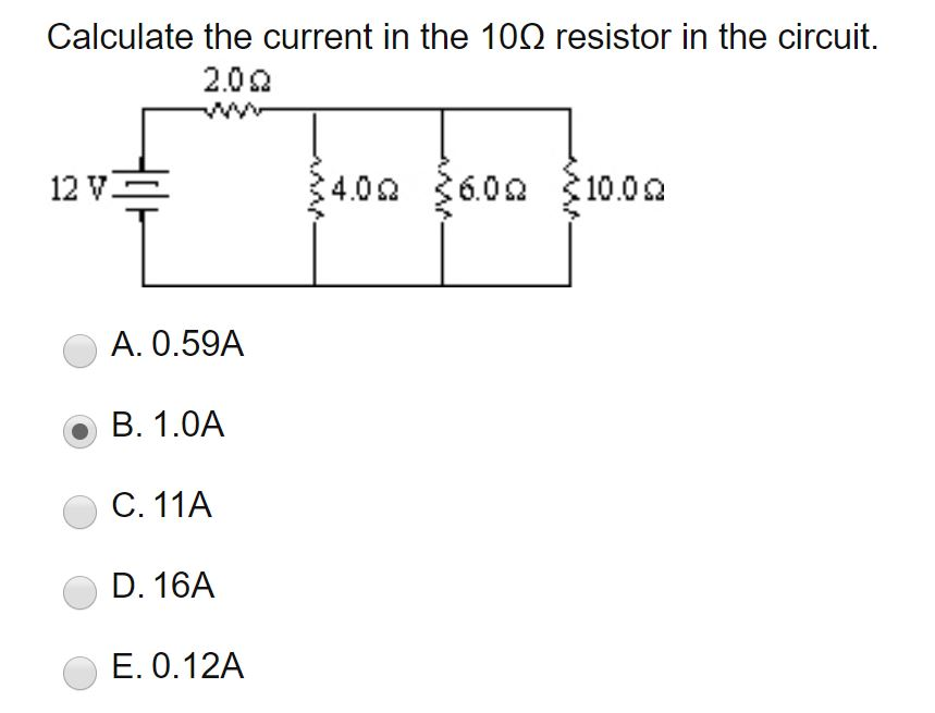 Solved Calculate the current in the 101 resistor in the | Chegg.com
