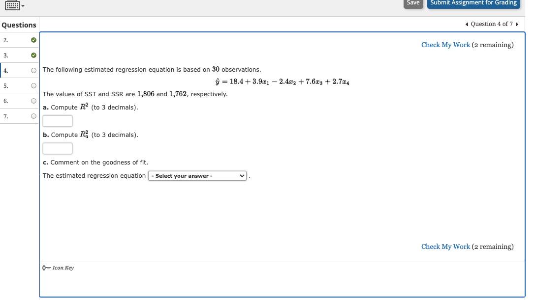 Solved Check My Work (2 remaining) The following estimated | Chegg.com