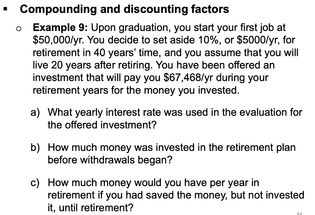 Compounding Discounting Factor name; Factor name; | Chegg.com