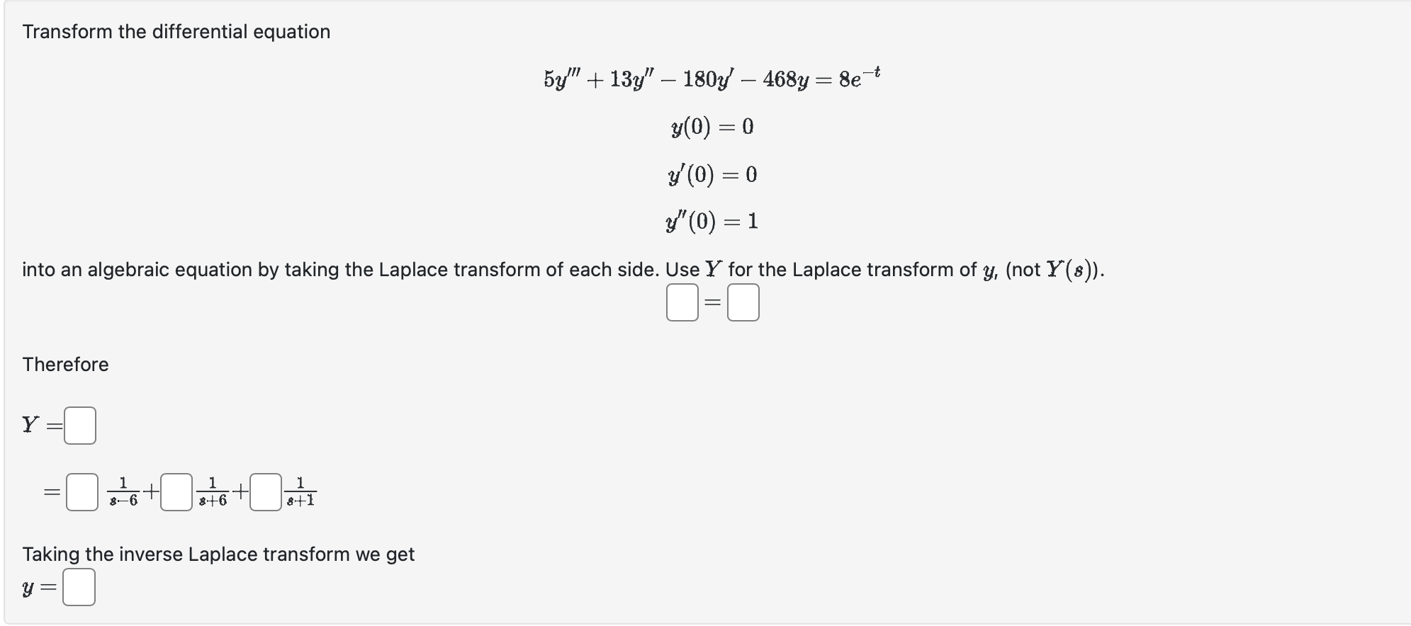 Solved Transform the differential equation | Chegg.com