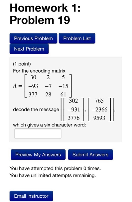 Solved Homework 1 Problem 19 Previous Problem Problem List 2734