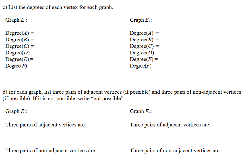 Solved 2. Let connected graph G have vertex set | Chegg.com