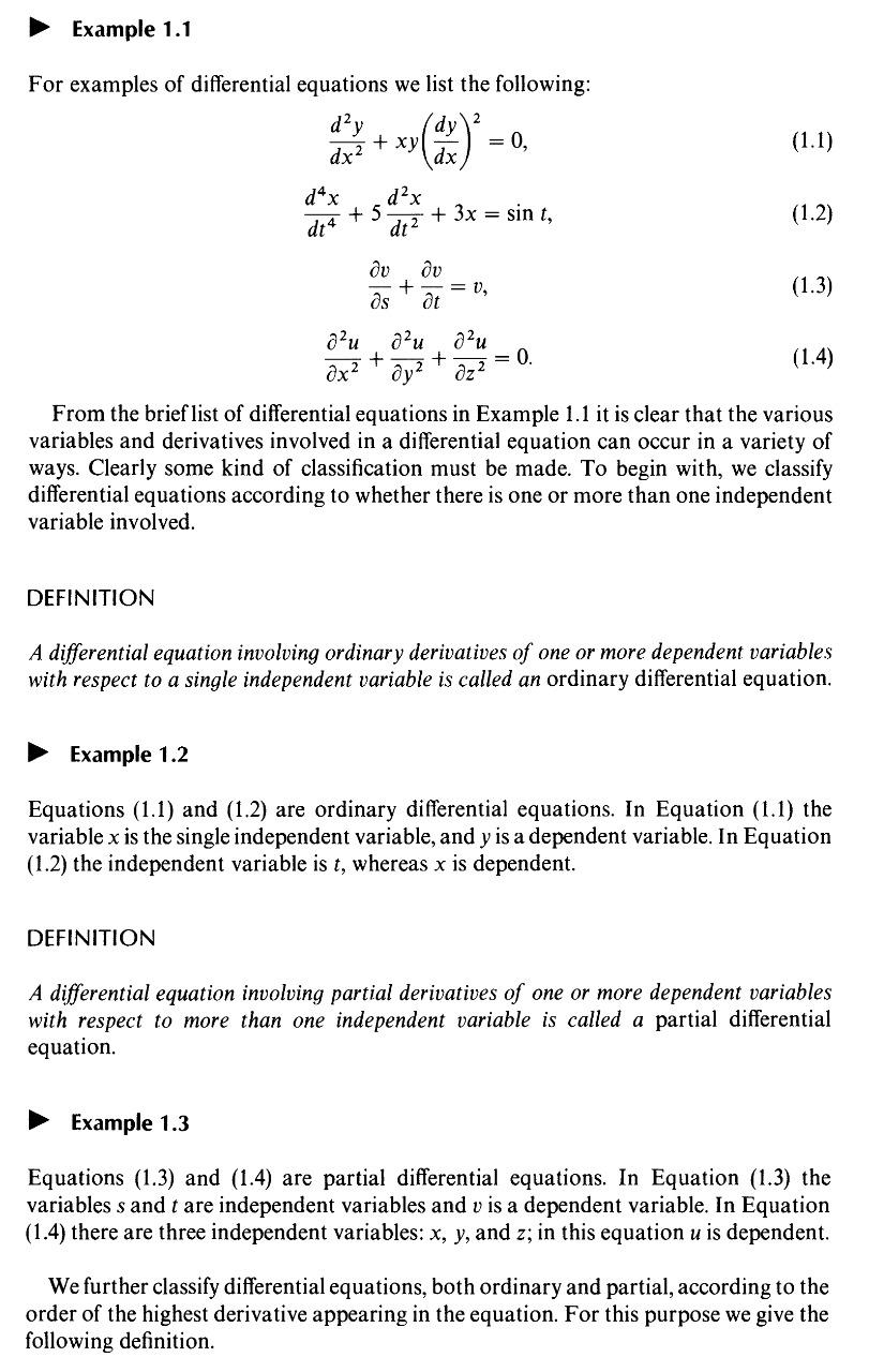 Solved The subject of differential equations constitutes a | Chegg.com