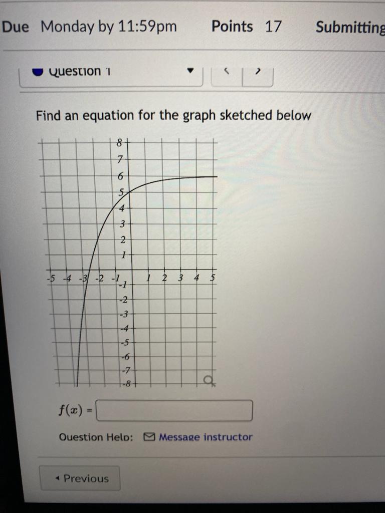 Solved Find an equation for the graph sketched below f(x)= | Chegg.com