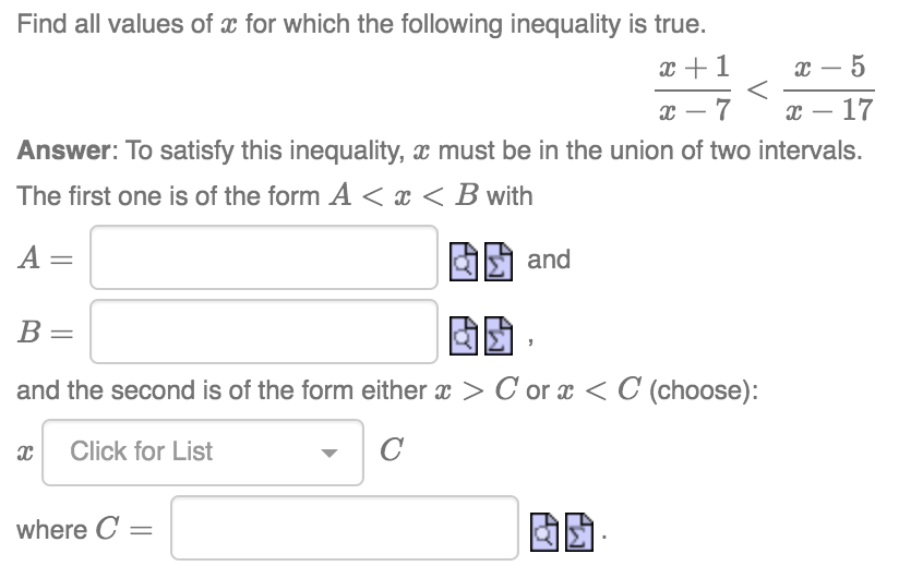Solved Find all the values of x such that 22 – 14x + 29