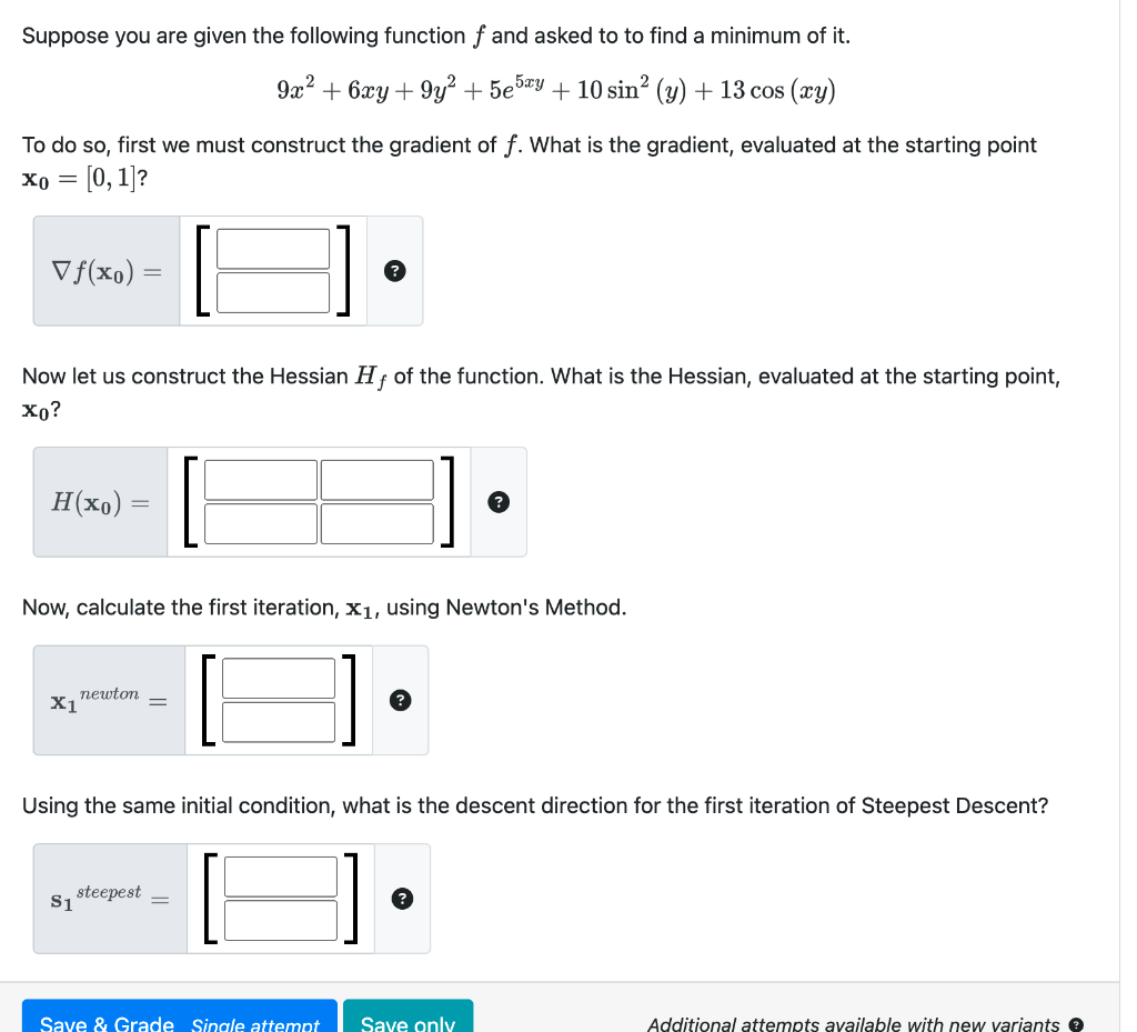 Solved Suppose you are given the following function f and | Chegg.com