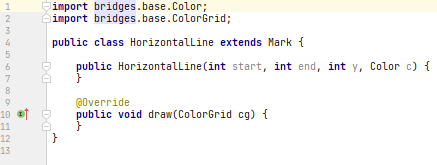 Solved 8. The HorizontalLine class A Horizontalline object | Chegg.com