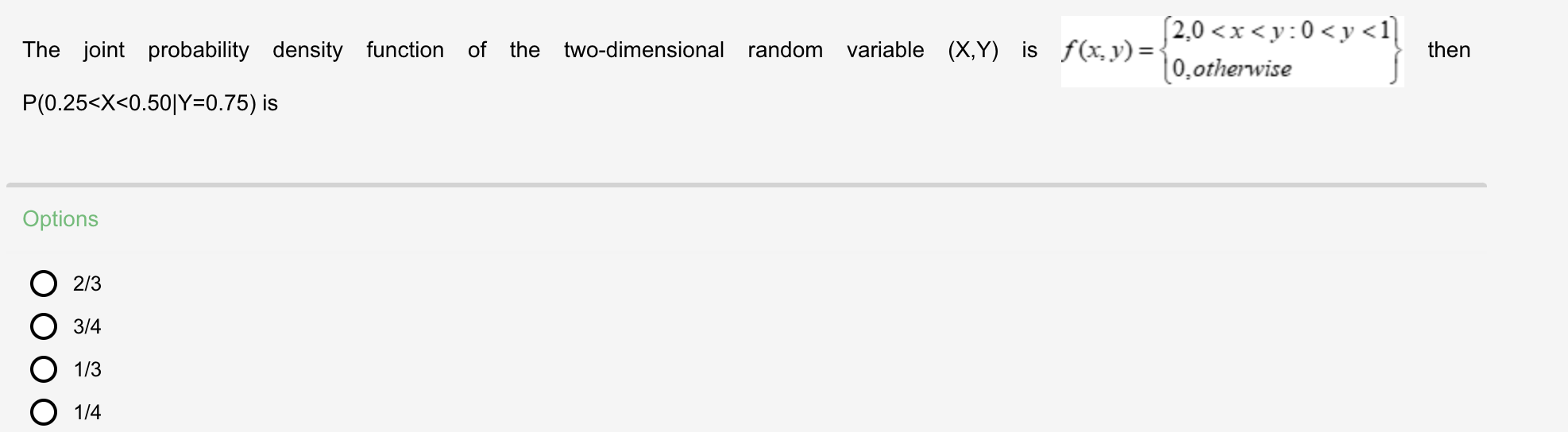 Solved The joint probability density function of the | Chegg.com