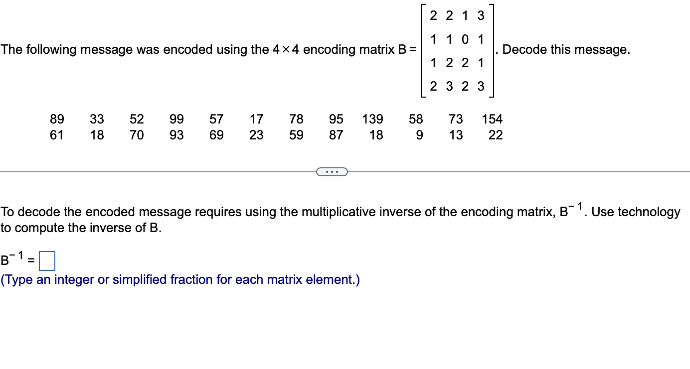 Solved The following message was encoded using the 4 ﻿times | Chegg.com