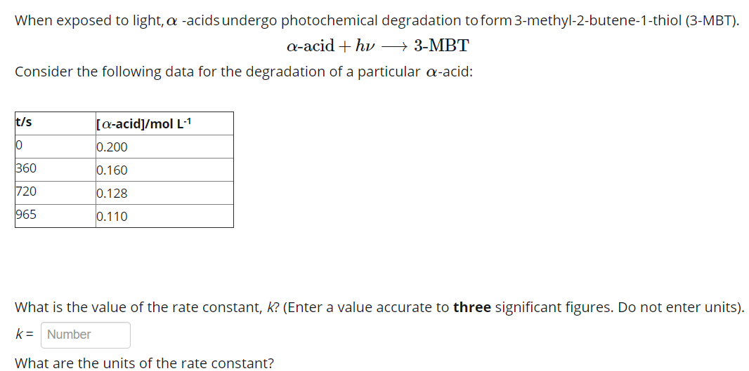Solved When exposed to light, a -acids undergo photochemical | Chegg.com