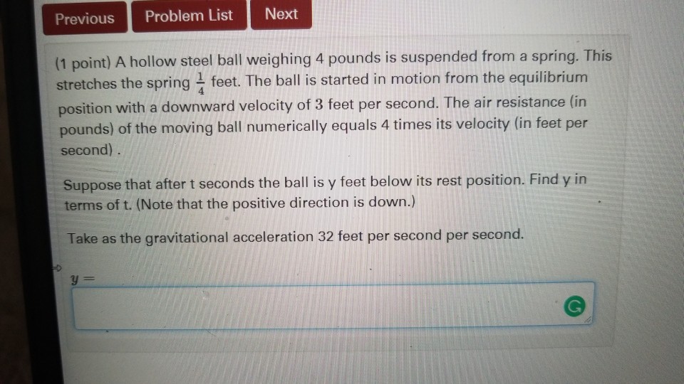 Solved Previous Problem ListNext (1 point) A hollow steel | Chegg.com