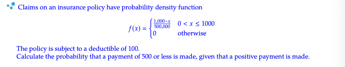 Solved Claims on an insurance policy have probability | Chegg.com