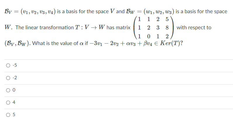 Solved By = (v1, V2, V3, v4) is a basis for the space V and | Chegg.com