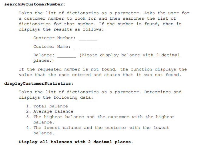 Solved Input file name: customers.csv [Three fields: | Chegg.com