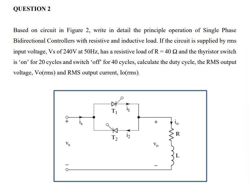 Solved QUESTION 2 Based on circuit in Figure 2, write in | Chegg.com