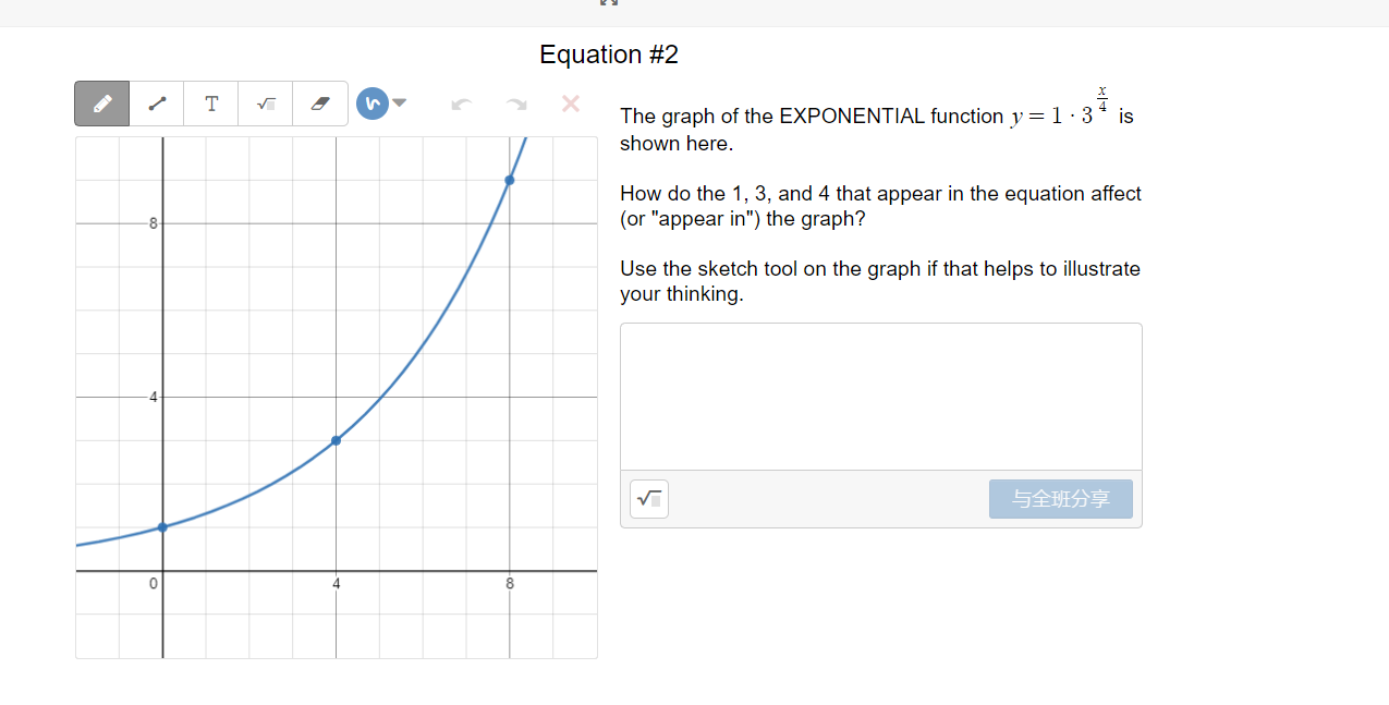 Solved Equation #2 T is The graph of the EXPONENTIAL | Chegg.com