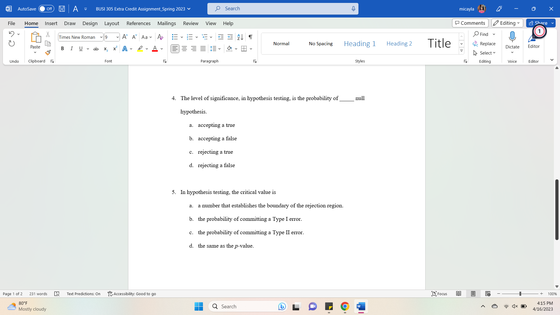 Solved 1. The p-value a. can be any negative value. b. can | Chegg.com