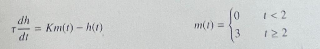 Solved Analyze the expression h(t) ﻿for the process | Chegg.com