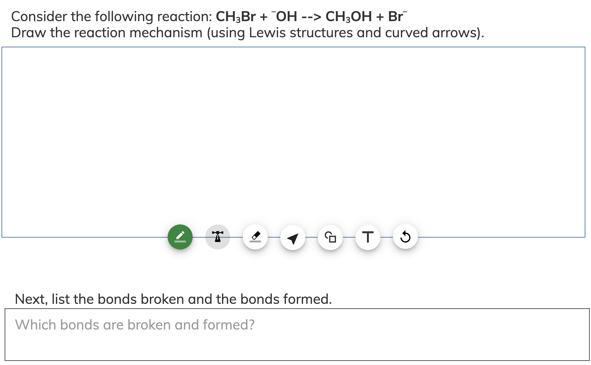 Solved Consider the following reaction: CH3Br + OH --> CH3OH | Chegg.com