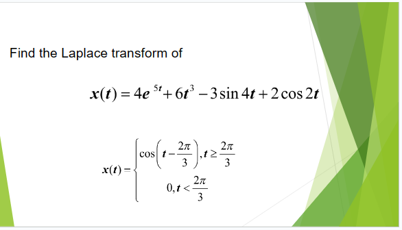 Solved Find the Laplace transform | Chegg.com