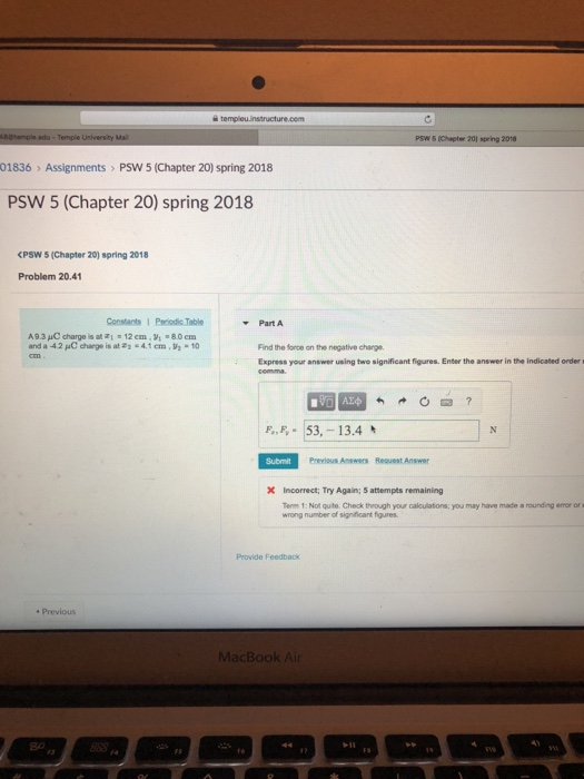 Solved 01836> Assignments > PSW 5 (Chapter 20) spring 2018 | Chegg.com