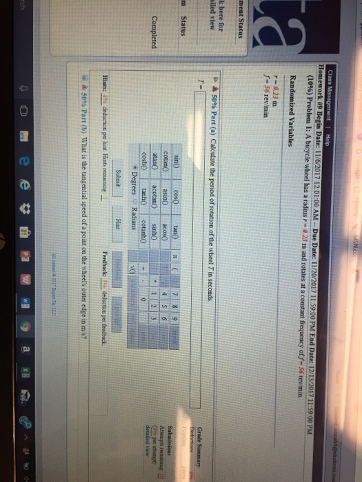 Solved Attempts remainizg (04-Per attempt) acotan0 sinh0 n m | Chegg.com