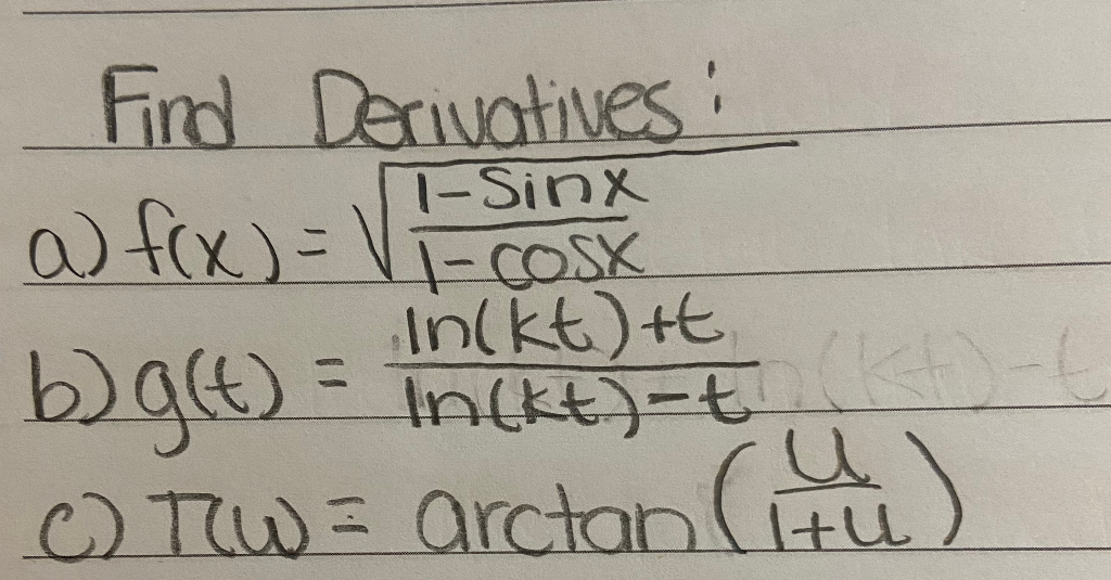 Solved Find the derivatives a) f(x)= square root | Chegg.com