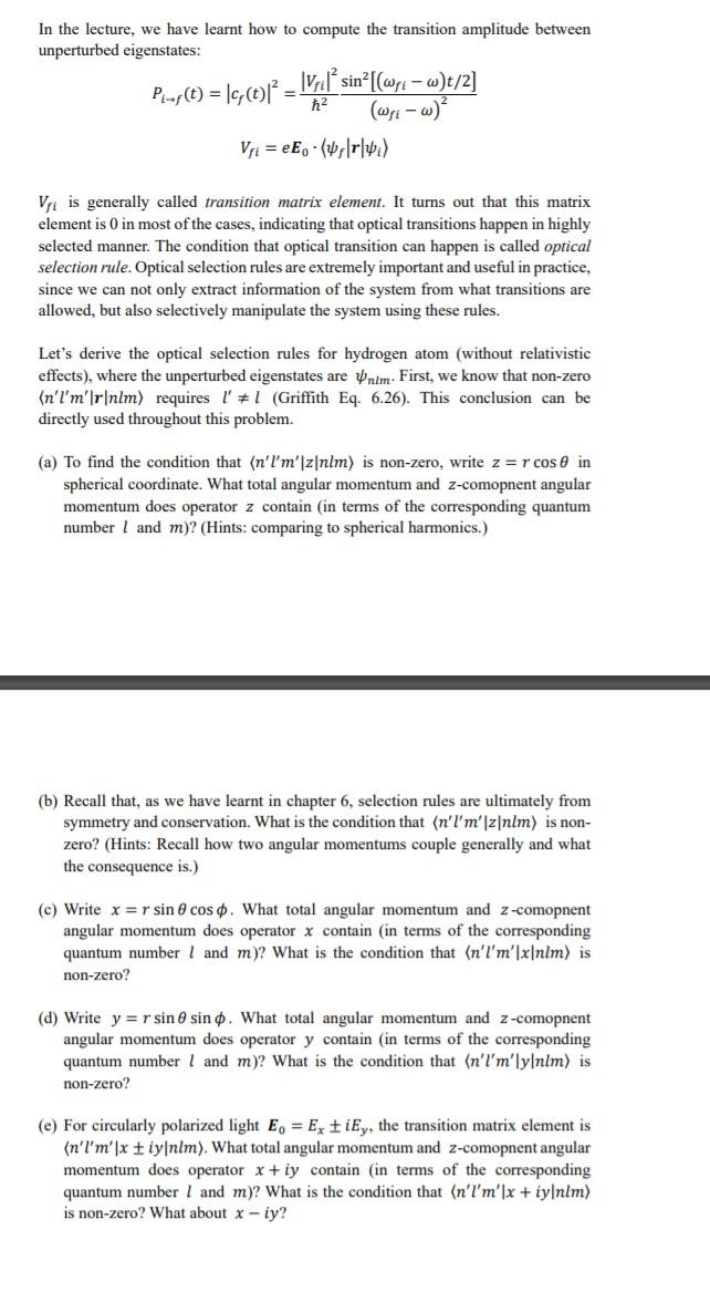 Solved In the lecture, we have learnt how to compute the | Chegg.com