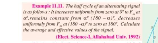 Solved Example 11.11. The half cycle of an alternating | Chegg.com