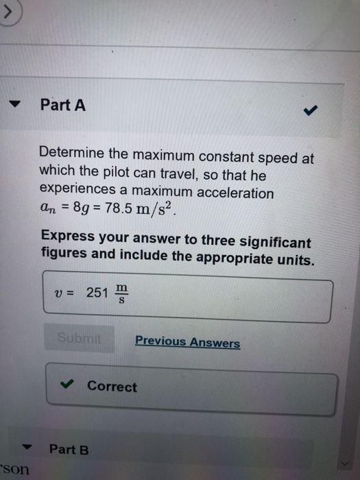 Solved Part A Determine the maximum constant speed at | Chegg.com