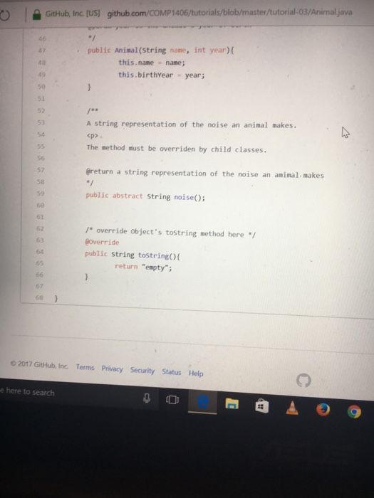 Solved Outlook 00令10:30 PM GitHub, Inc. Animal Consider the | Chegg.com