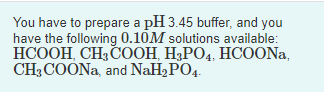 Solved How many milliliters of HCOOH and HCOONa would you | Chegg.com